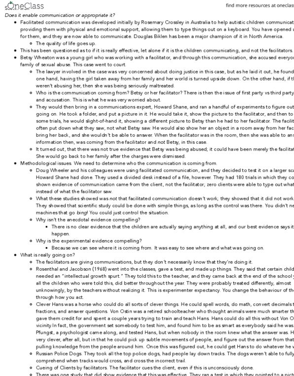 Psychology 1000 Lecture Notes - Spring 2014, Lecture 1 - Hand Puppet ... Psychology 1000 Lecture Notes - Spring 2014, Lecture 1 - Hand Puppet ...