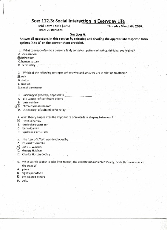 SOC 112 Midterm: Midterm Questions - Test 2 - OneClass SOC 112 Midterm: Midterm Questions - Test 2 - OneClass