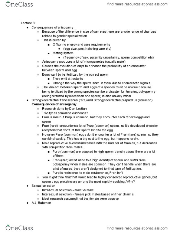 Biol 369 Midterm Midterm 2 Full Review Oneclass