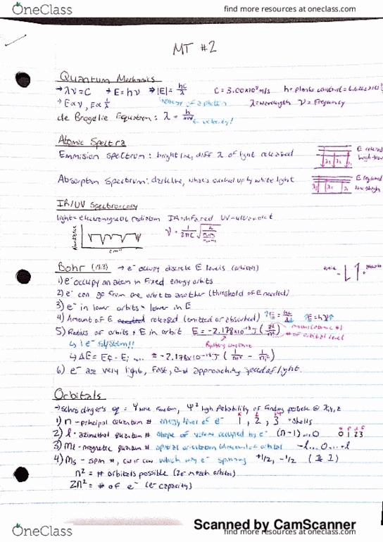 CHEM 121 Midterm: Chem 121 : Midterm 2 Review - OneClass CHEM 121 Midterm: Chem 121 : Midterm 2 Review - OneClass