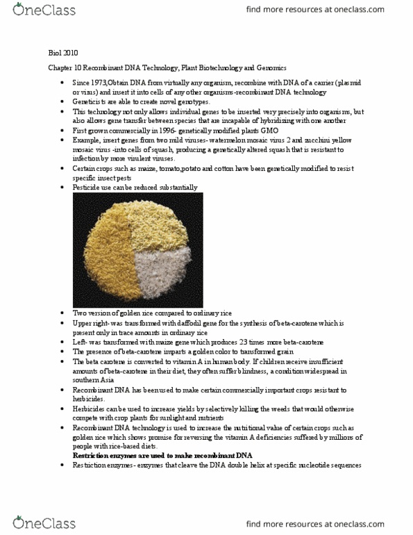Biol 2010 Midterm Biol 2010 Midterm 2 Material Notes Oneclass