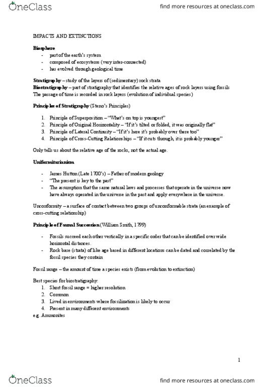 EOSC 114 Final: Impacts Unit - OneClass EOSC 114 Final: Impacts Unit - OneClass