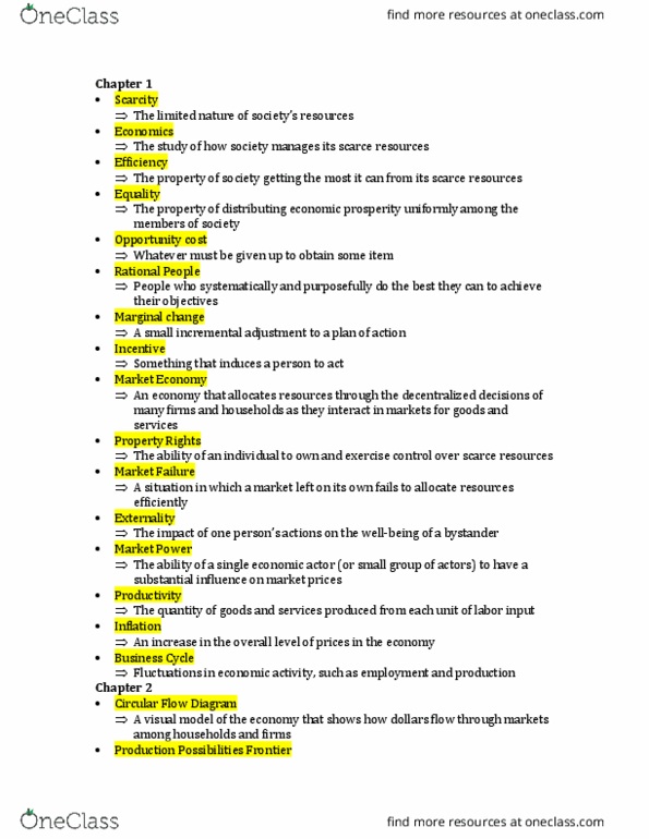 ECON 20A Study Guide - Fall 2017, Midterm - Inferior Good, Demand Curve ...