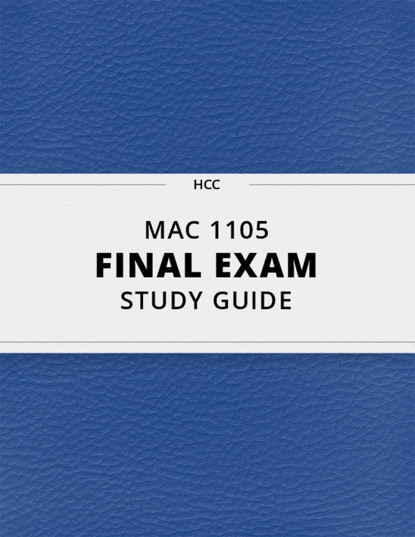 MAC 1105- Final Exam Guide - Comprehensive Notes for the exam ( 23 ... MAC 1105- Final Exam Guide - Comprehensive Notes for the exam ( 23 ...