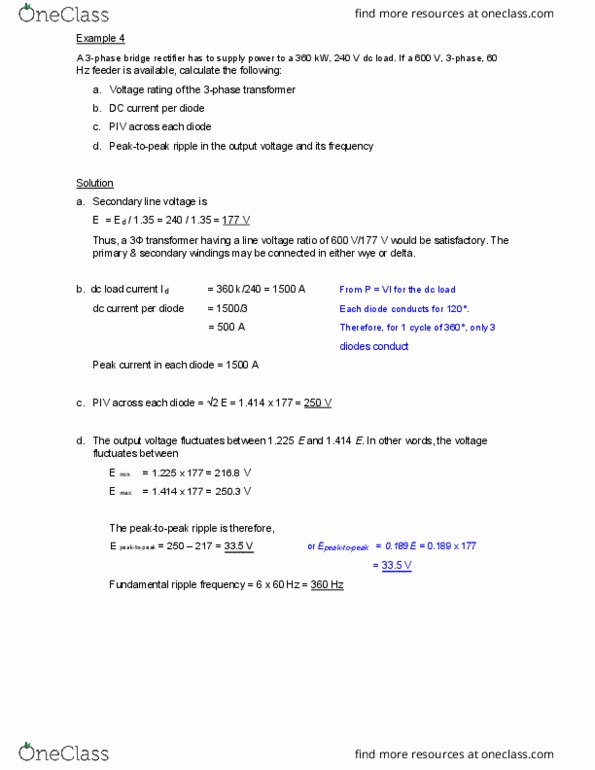 MEEN 225 Lecture Notes - Fall 2016, Lecture 4 - Rectifier, Red, Thyristor MEEN 225 Lecture Notes - Fall 2016, Lecture 4 - Rectifier, Red, Thyristor