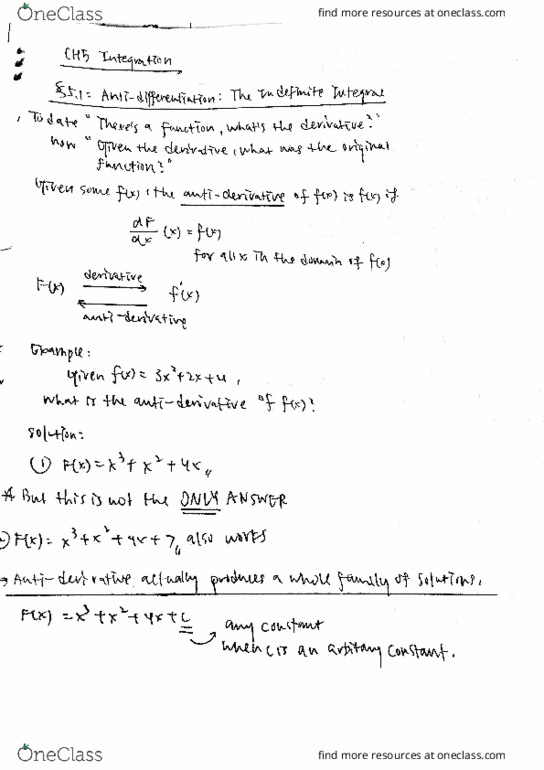 Math 1m03 Lecture 1 Week 3 Lecture 1 Oneclass