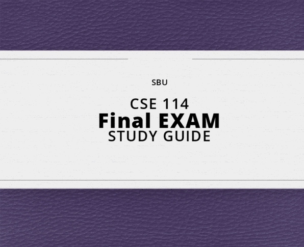 Cse 114 Final Exam Guide Comprehensive Notes For The Exam 39 Pages Oneclass