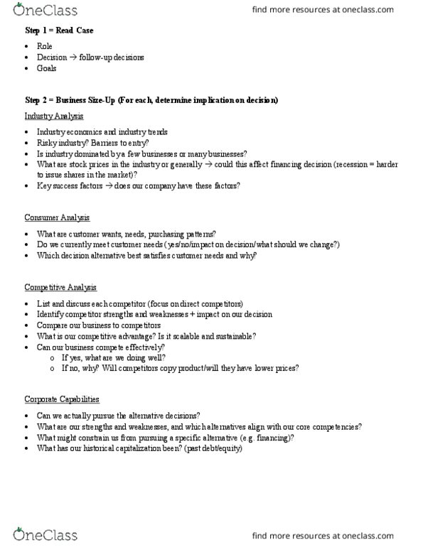 Business Administration 2257 Study Guide Spring 2017 Final business-administration-2257-study-guide-spring-2017-final