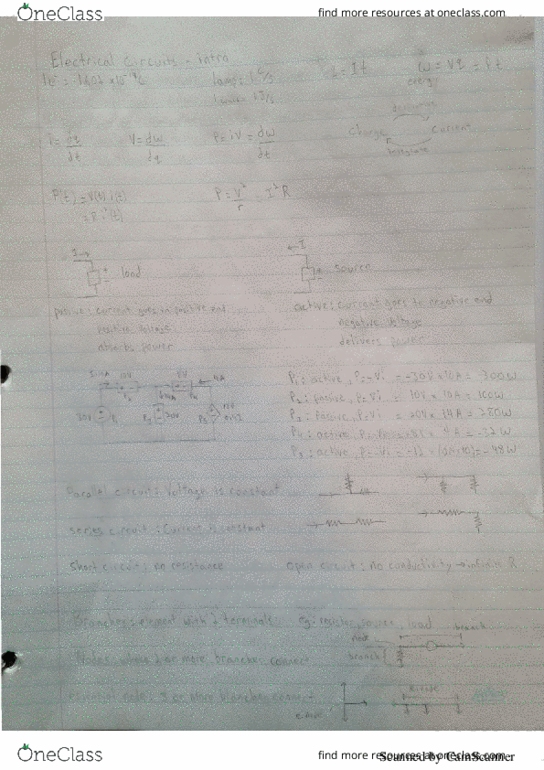 ELE 202 Midterm: ELE 202 (1) - OneClass