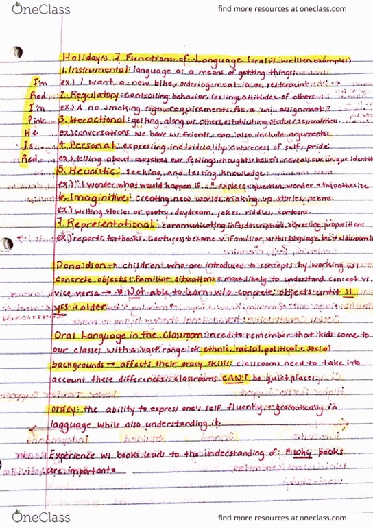 EDEL305 Final: EDEL 305 FINAL EXAM REVIEW 2/3 - OneClass