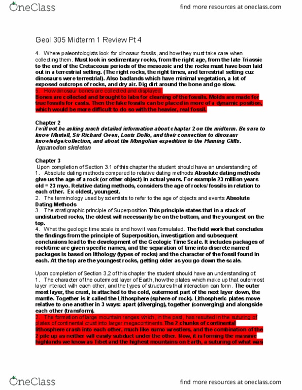 GEOL 305 Study Guide - Spring 2018, Midterm - Louis Dollo, Notochord ... GEOL 305 Study Guide - Spring 2018, Midterm - Louis Dollo, Notochord ...