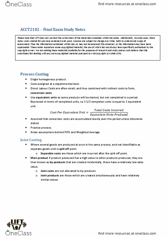 ACCT2102 Study Guide - Spring 2018, Final - Financial Statement, Cocoa ... ACCT2102 Study Guide - Spring 2018, Final - Financial Statement, Cocoa ...
