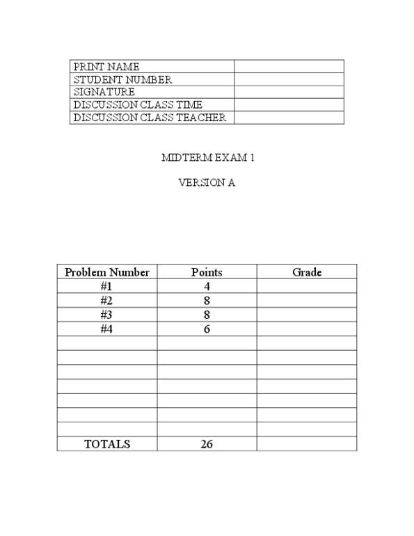 PHYSICS 7C Midterm: PHYSICS7C Midterm 1 2015 Fall with Solutions - OneClass