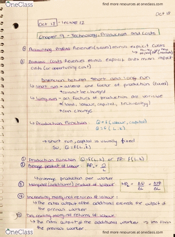 ECON 201 Lecture 13: Principles of Microeconomics - OneClass