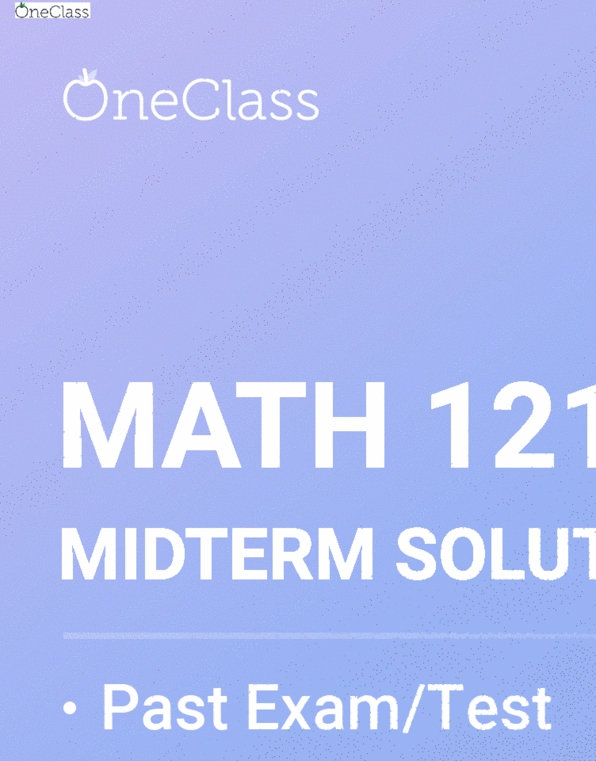 MATH 121 Midterm: MATH121 Midterm 1 2014 Winter Practice Solutions ...