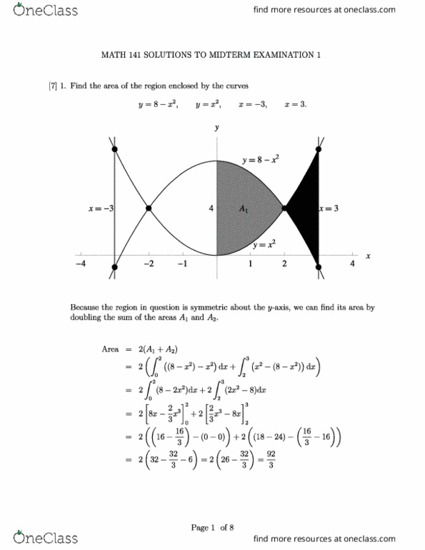MATH 141 Study Guide - Fall 2018, Midterm - Cittern, Signal-To ... MATH 141 Study Guide - Fall 2018, Midterm - Cittern, Signal-To ...