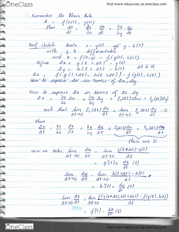 MATH 200 Lecture 14 Math 200 Sebastian Barbieri OneClass