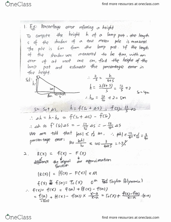 MATH 104 Lecture 23 OneClass
