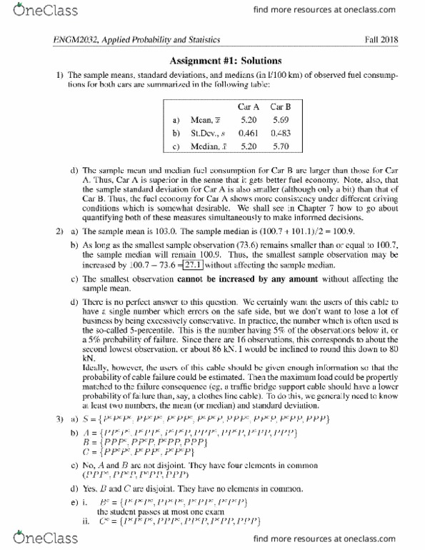 Engm 2022 Final Solution To Assgn 1 Oneclass