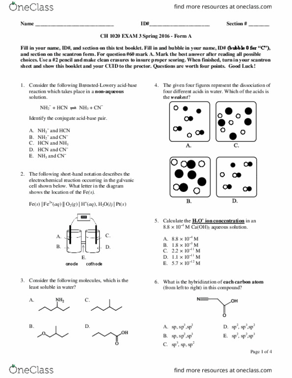 ch-1020-midterm-chem-1020-clemson-exam3-spring2014-oneclass