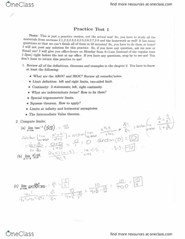 MATH 141 Quiz: MATH141_212019 - OneClass