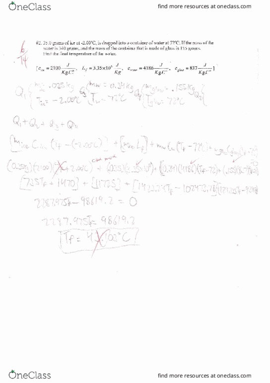 PHY 122 Midterm: PHY 122 Exam 2 - OneClass