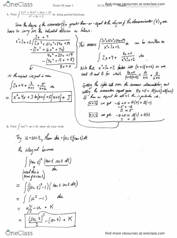 MATH 41 Midterm: MATH 41 Stanford 09Exam1 - OneClass