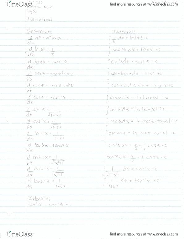 Math138 Midterm Math138 Midterm Notespdf Oneclass