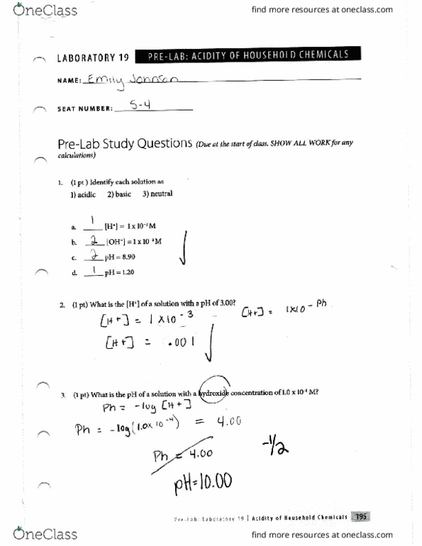CHM 101 Study Guide - Fall 2018, Quiz - Sodium Hydroxide, Red Cabbage, Oa CHM 101 Study Guide - Fall 2018, Quiz - Sodium Hydroxide, Red Cabbage, Oa
