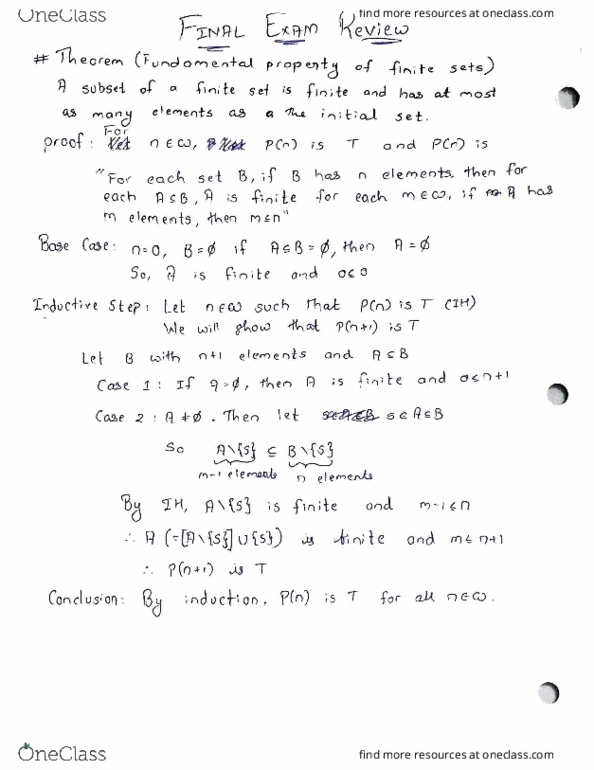 MATH 3345 Study Guide - Spring 2019, Final - Ofu-Olosega, .Ca