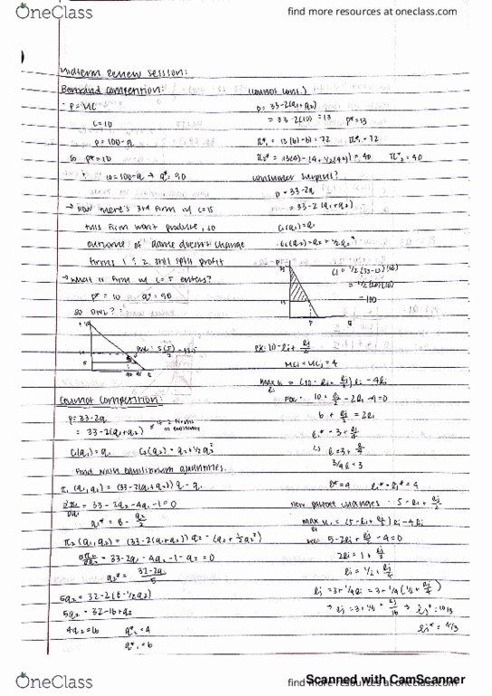 ECON 101 Midterm: review session notes - OneClass ECON 101 Midterm: review session notes - OneClass