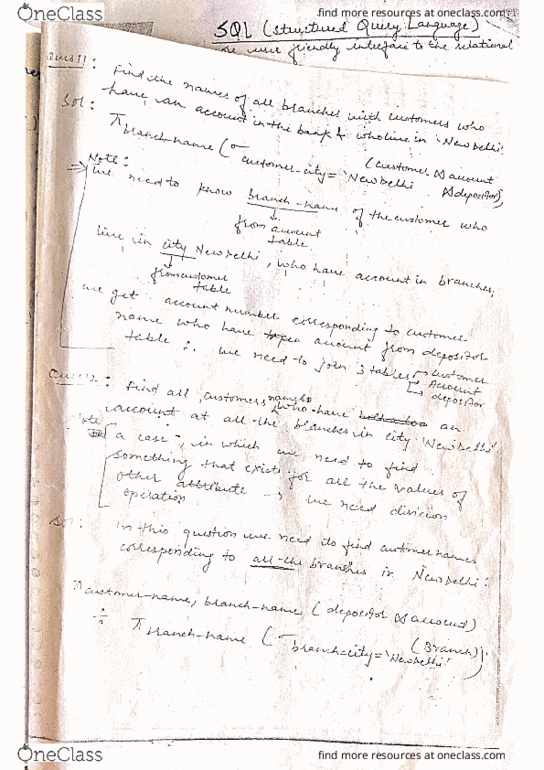 Foundation Of Computer Science Lecture Dbms Unit 2 7 Oneclass