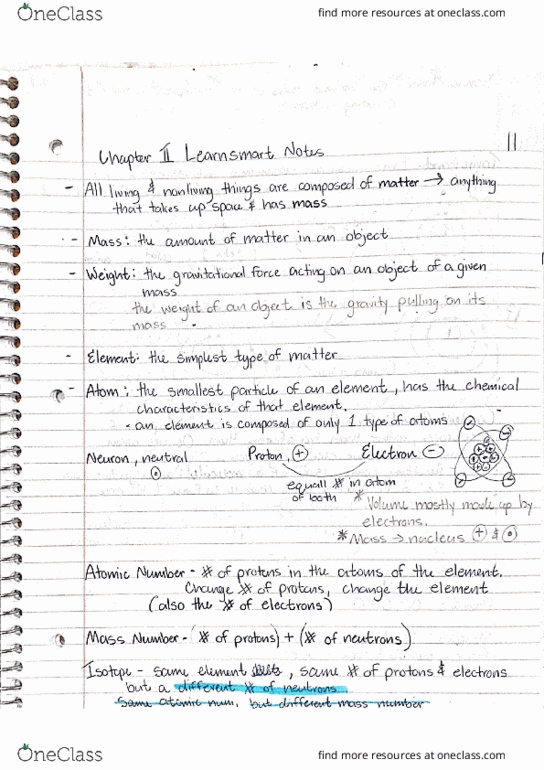 BSC 250 Lecture : chapter 2 - OneClass