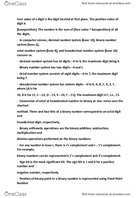 Computer Science Cs50 Lecture Notes Spring 2023 Lecture 6 Octal Sign Bit Binary Number