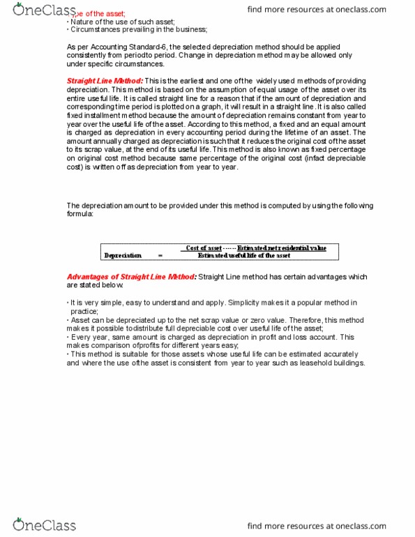 ACC 300 : Type of the asset - OneClass