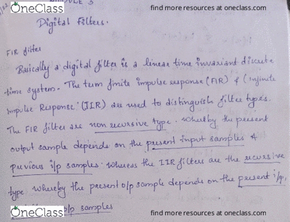 Class Notes for BM301 at APJ Abdul Kalam Technological University
