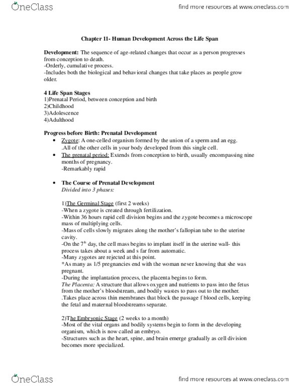 PSYC 1002 : PSYCH 1002 NOTES .docx - OneClass