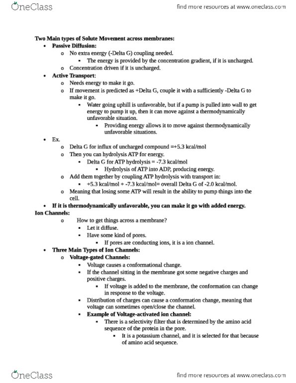 BIO 201 Study Guide - Spring 2013, - Integral Membrane Protein ... BIO 201 Study Guide - Spring 2013, - Integral Membrane Protein ...