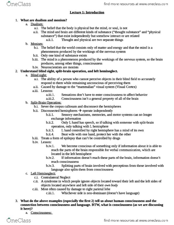 PSB 3004C Study Guide - Spring 2014, Midterm - Explicit Memory, White ...