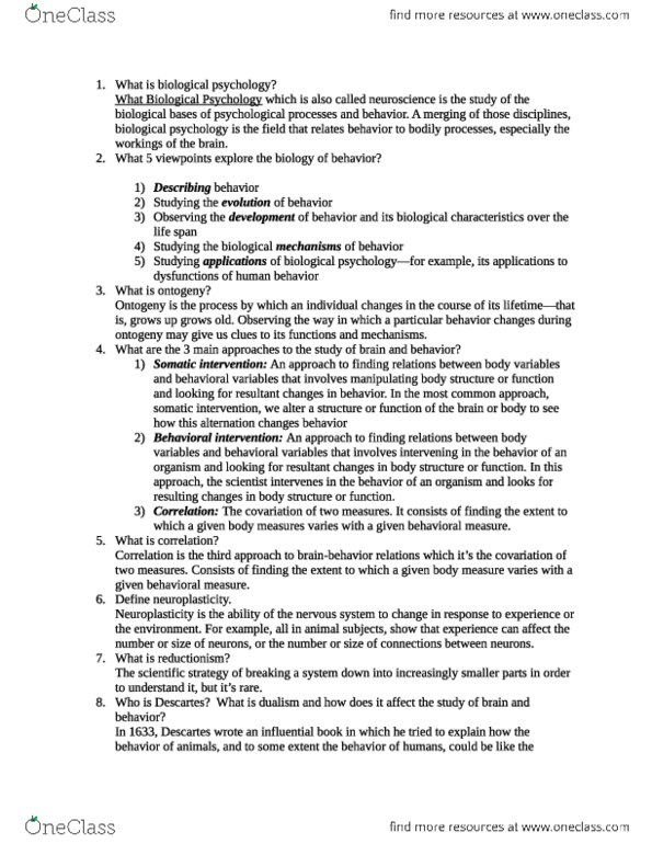 PSY 209 Midterm: PSY 209 Exam 1 Study Guide (study this for midterm ... PSY 209 Midterm: PSY 209 Exam 1 Study Guide (study this for midterm ...