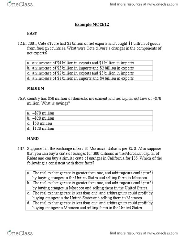 ECN 204 Final: Example MC Ch12.pdf - OneClass