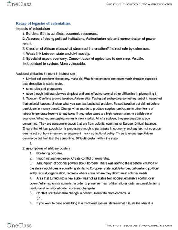 POLI 342 Study Guide - Summer 2013, Midterm - Hutu, Masculinity ...