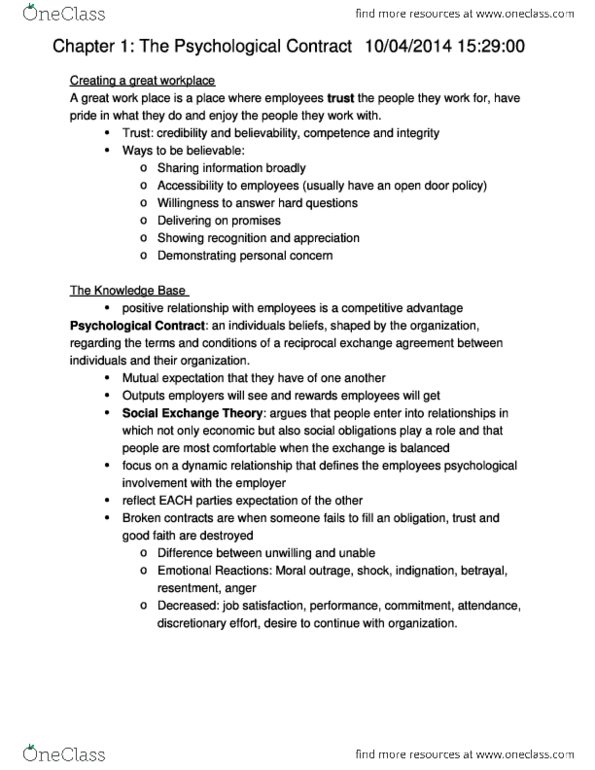 Busi 2101 Textbook Notes Got 94 In The Course Oneclass