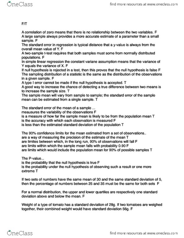 COMM 291 Final: True and False - Final Exam Review (aced the test and ... COMM 291 Final: True and False - Final Exam Review (aced the test and ...