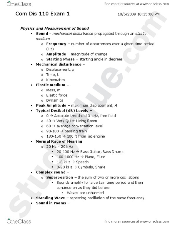 CS&D 110 Midterm: Exam 1 Study Guide - BEST - OneClass
