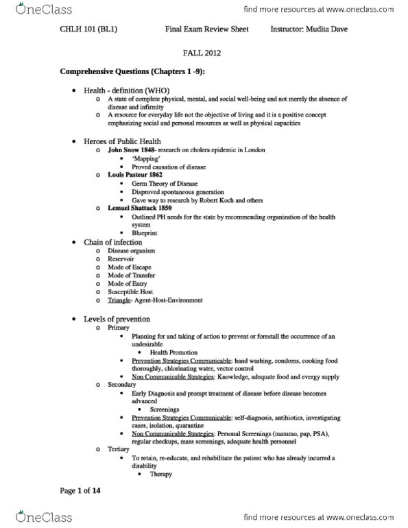 CHEM 101 Study Guide - Fall 2012, Final - Epidemiology, Morphine, Alice ... CHEM 101 Study Guide - Fall 2012, Final - Epidemiology, Morphine, Alice ...