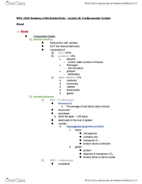 BIOL 1410 Lecture Notes - Fall 2014, Lecture 19 - Macrophage, Bilirubin ... BIOL 1410 Lecture Notes - Fall 2014, Lecture 19 - Macrophage, Bilirubin ...