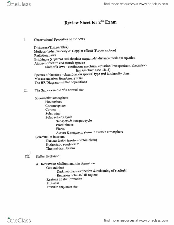 AST 1001 Midterm: Astronomy 1001 exam 2 review (study this for midterm ... AST 1001 Midterm: Astronomy 1001 exam 2 review (study this for midterm ...