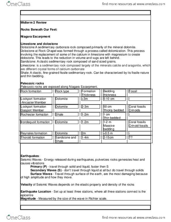Envirsc 1g03 Midterm Enviro Midterm 2 Reviewdocx Oneclass