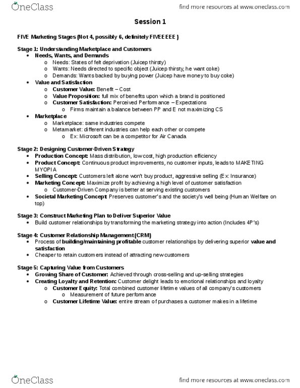 COMM 223 Study Guide - Fall 2013, Midterm - Air Canada, Customer ... COMM 223 Study Guide - Fall 2013, Midterm - Air Canada, Customer ...